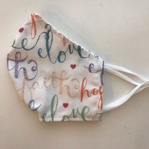 AtticFabricsCo | Accessories | Adjustable Faith Hope Love Face Mask ...